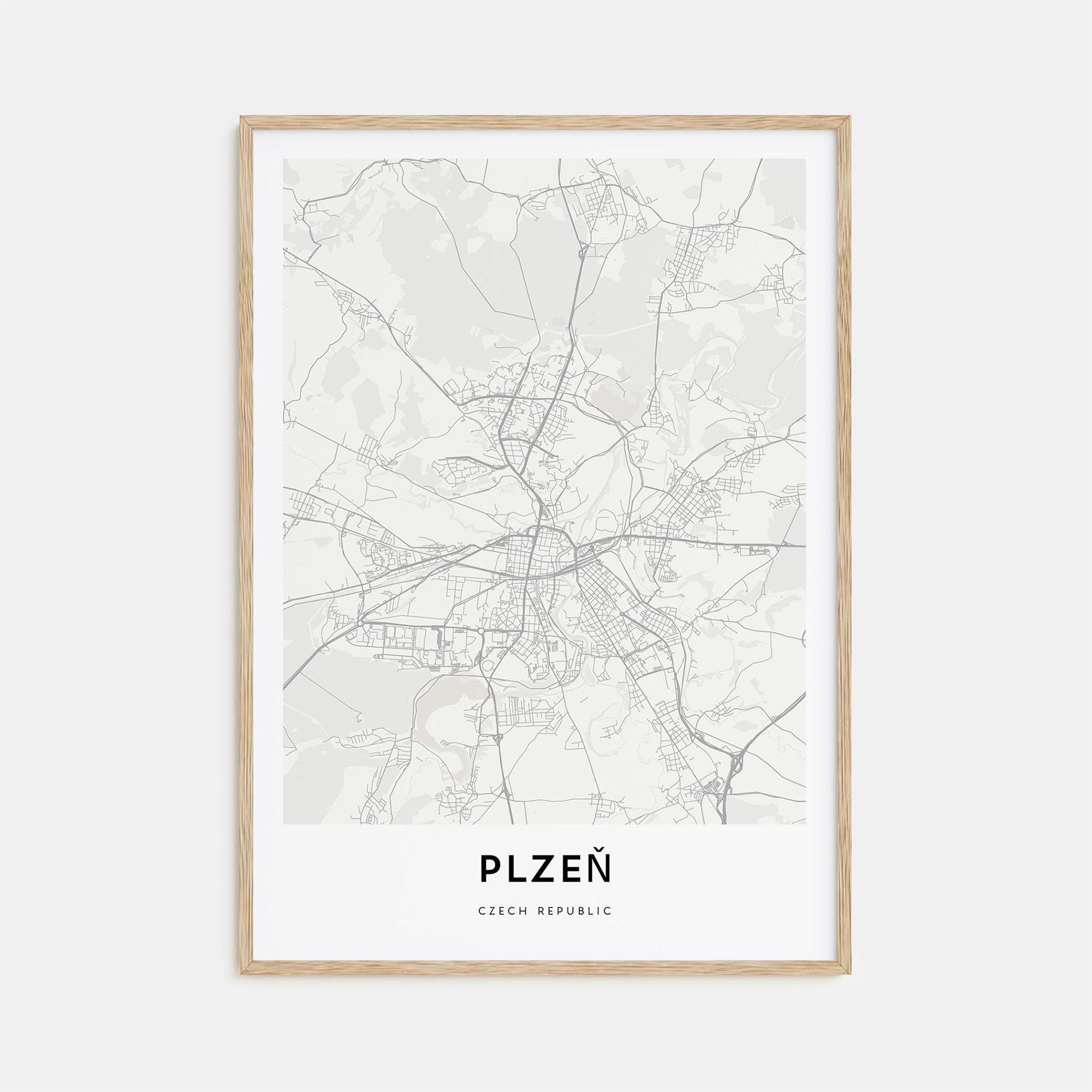 Map of Pilsen Print, Pilsen Map Gift, Pilsen Poster, City Map Artwork ...