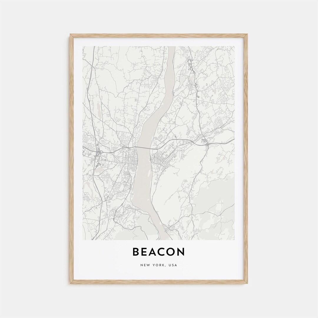 Map of Beacon Print, Beacon Map Gift, Beacon Poster, City Map Artwork ...