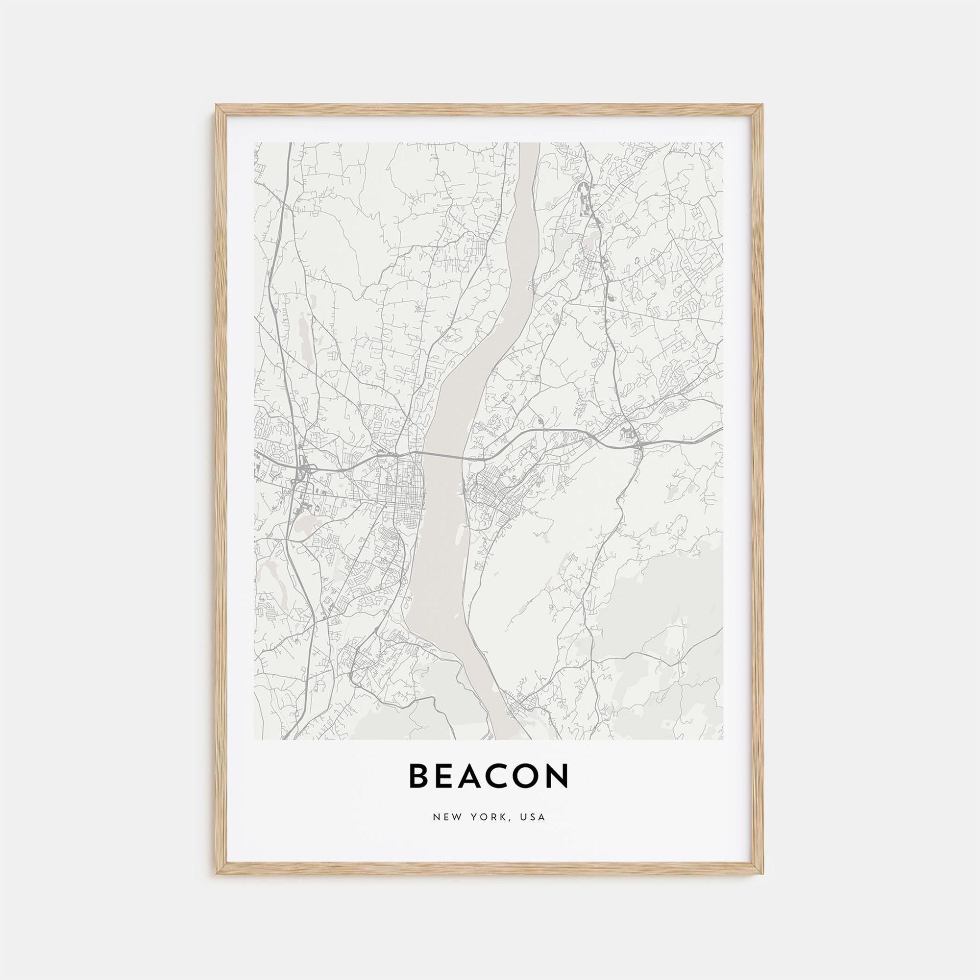 Map of Beacon Print, Beacon Map Gift, Beacon Poster, City Map Artwork ...