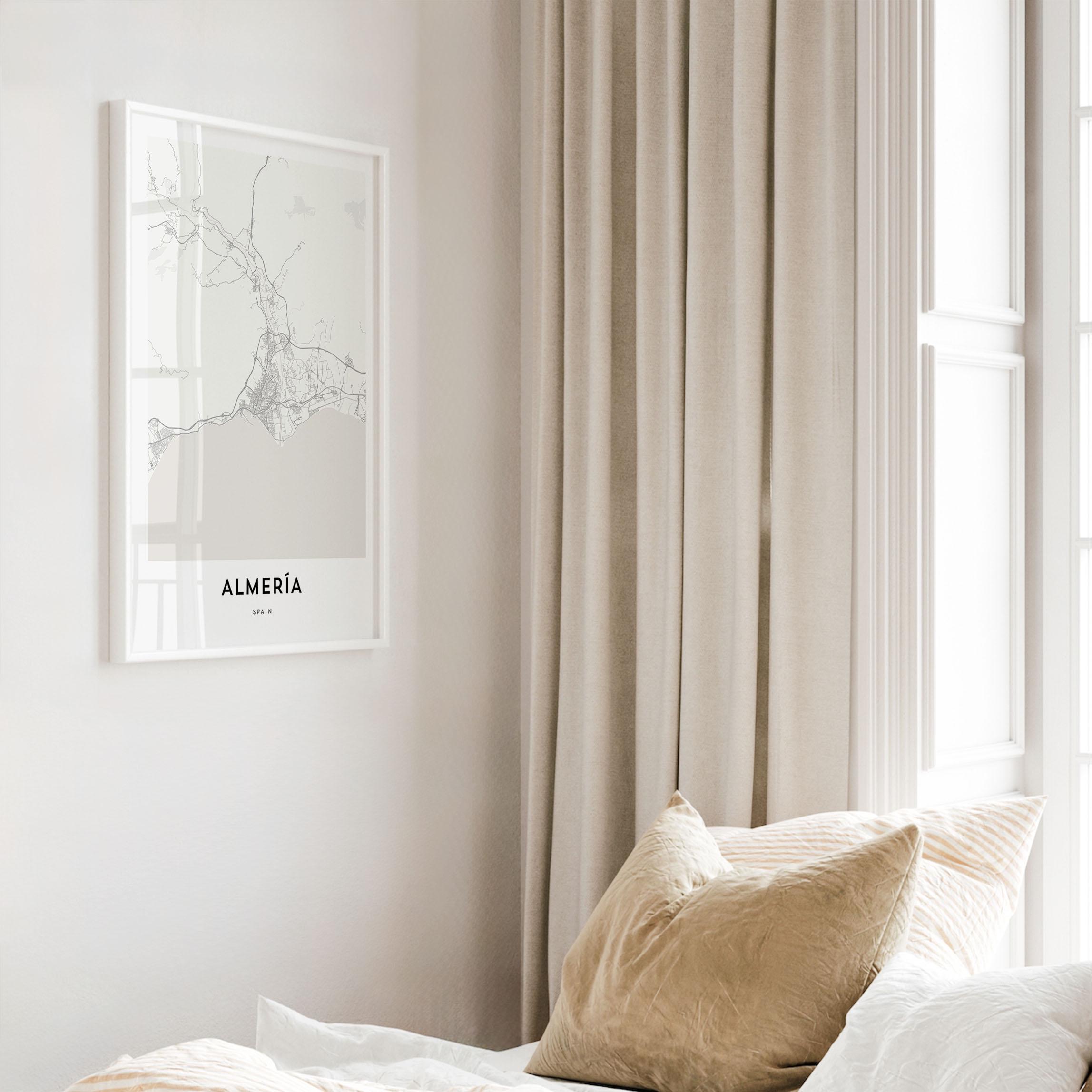 Map of Almería Print, Almería Map Gift, Almería Poster, City Map ...