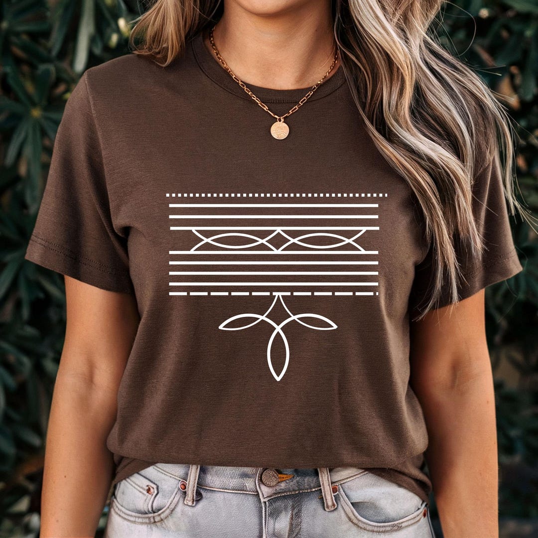 Boot Stitch Design, Western Style T-shirt Boot Stitch Design T Shirt ...