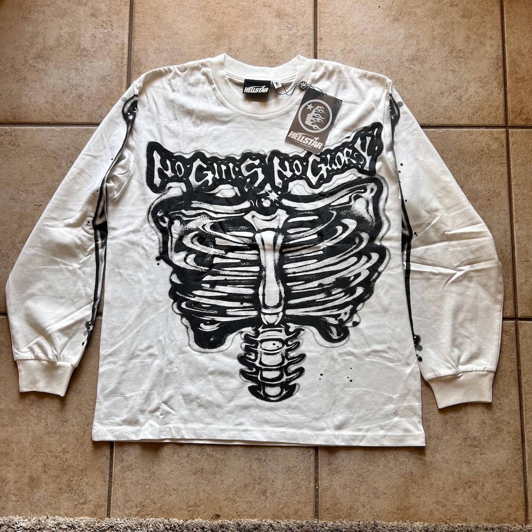 Hellstar Long Sleeve Skeleton Bones Shirt, Hellstar Shirt, Hellstar ...