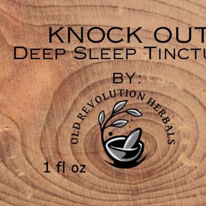 Knock Out | 10 Herb Deep Sleep Formula | 100% Organic Tincture ...