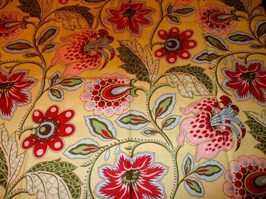 Vintage ginger Bliss by Amy Butler for Free Spirit, Westminster Fibers. OOP, Rare 100% Cotton ...