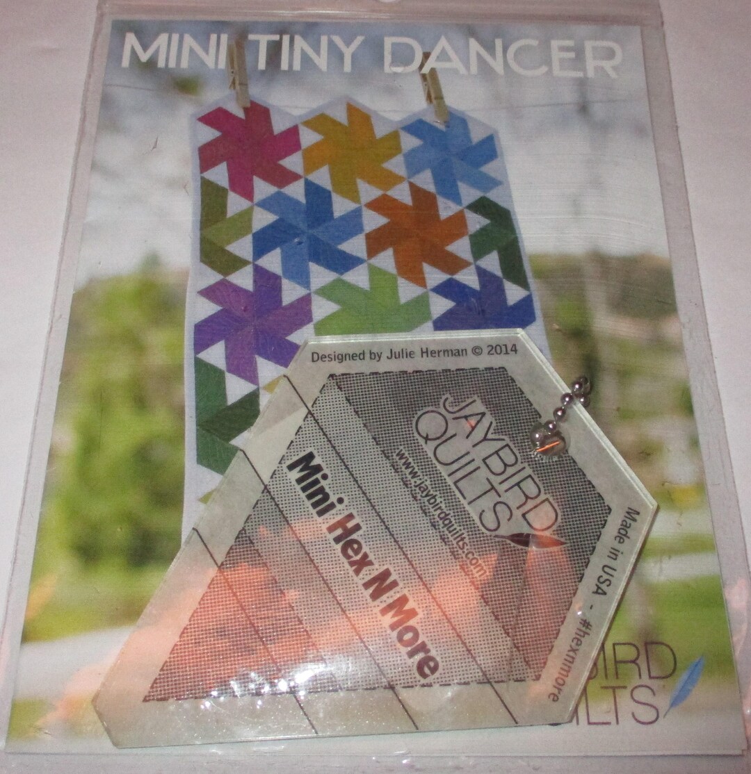 Mini Tiny Dancer Mini Hex and More Ruler. Jaybird Quilts. Brand New. - Etsy