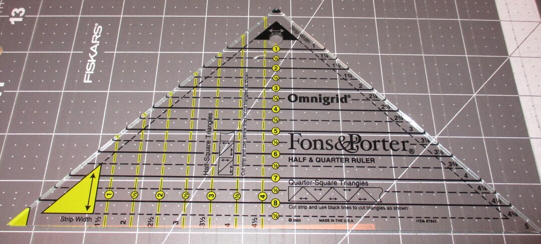 Omnigrid Half and Quarter Ruler From Fons and Porter. 2005 - Etsy