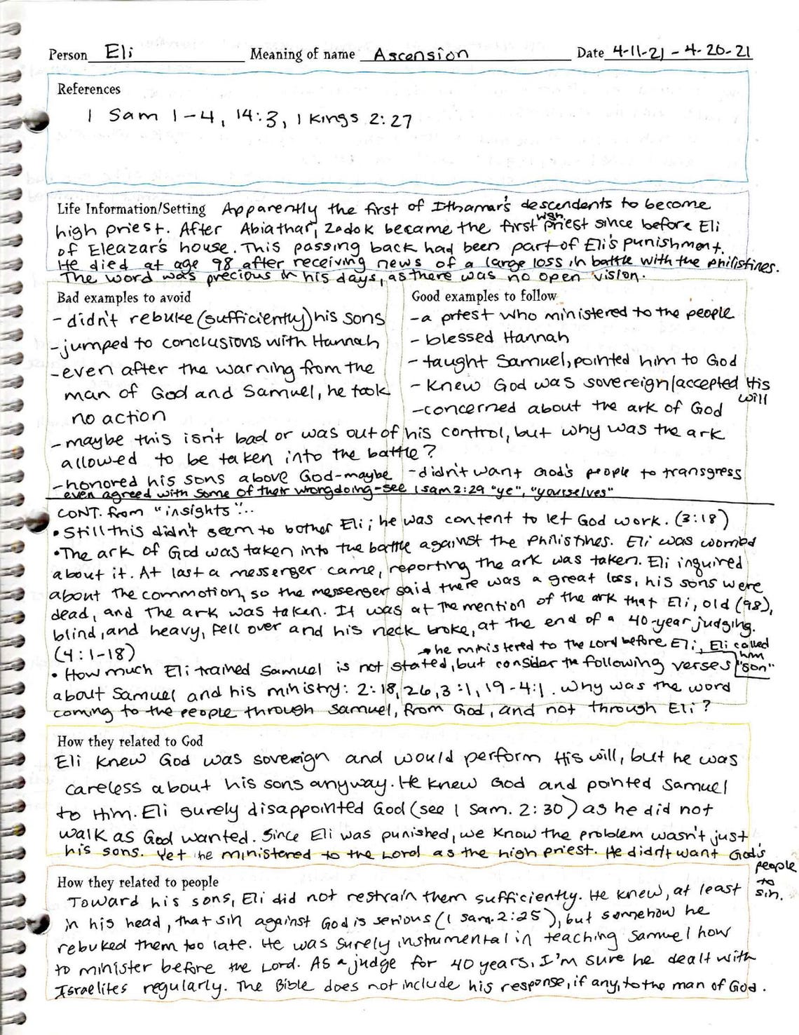 Printable Bible Study Forms With Samples | Passage Study Form ...