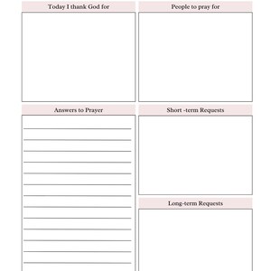 Prayer Journal: Minimalistic Design, Printable, for Daily Prayer Time ...