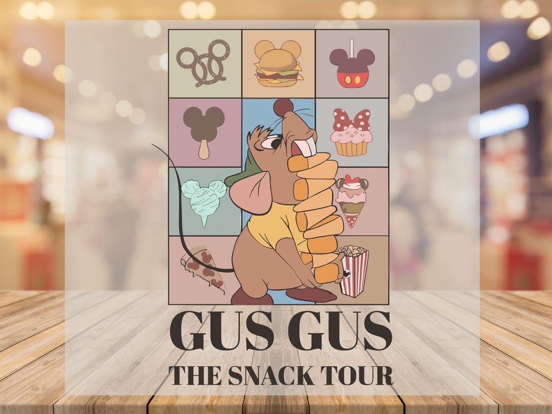 Funny Gus Gus the Snack Tour Dtf, Disney Family Matching Dtf ...