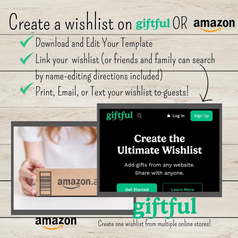 Teacher Wishlist Printable Card, Giftful, Amazon Wishlist, Editable ...