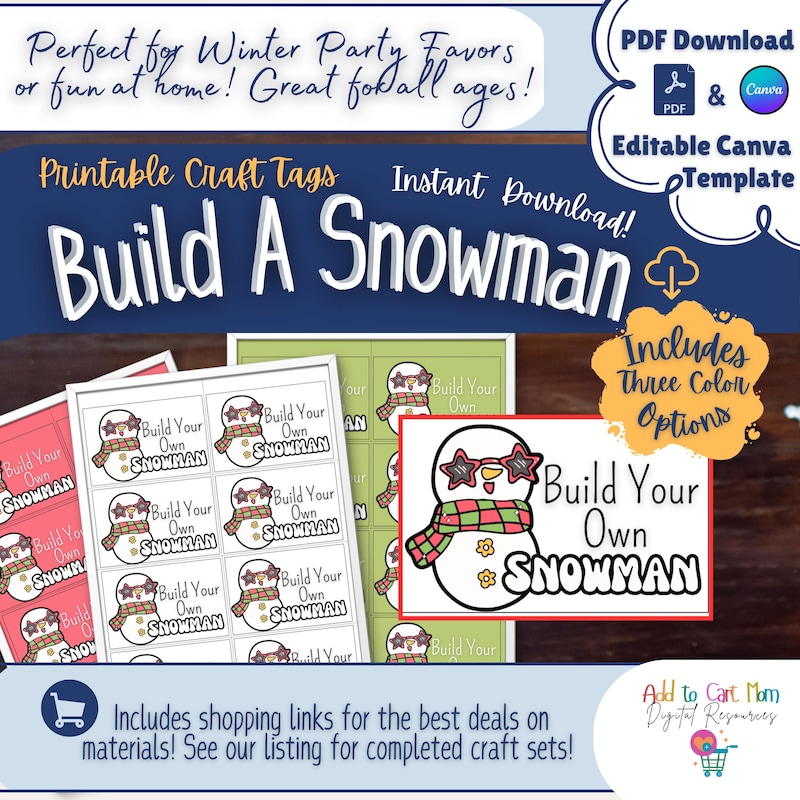 Make Your Own Snowman - Etsy