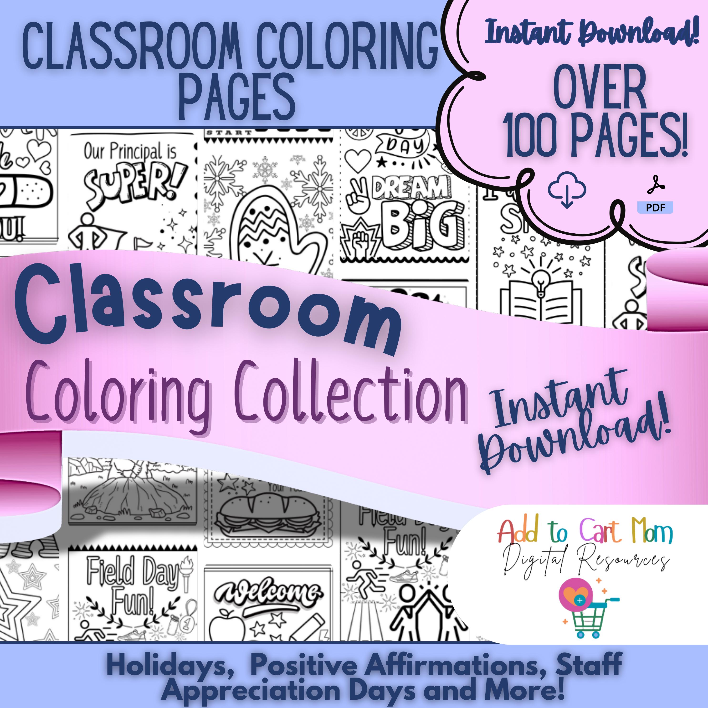Teacher Student Child Coloring Pages Collection - Fun & Educational PDF ...