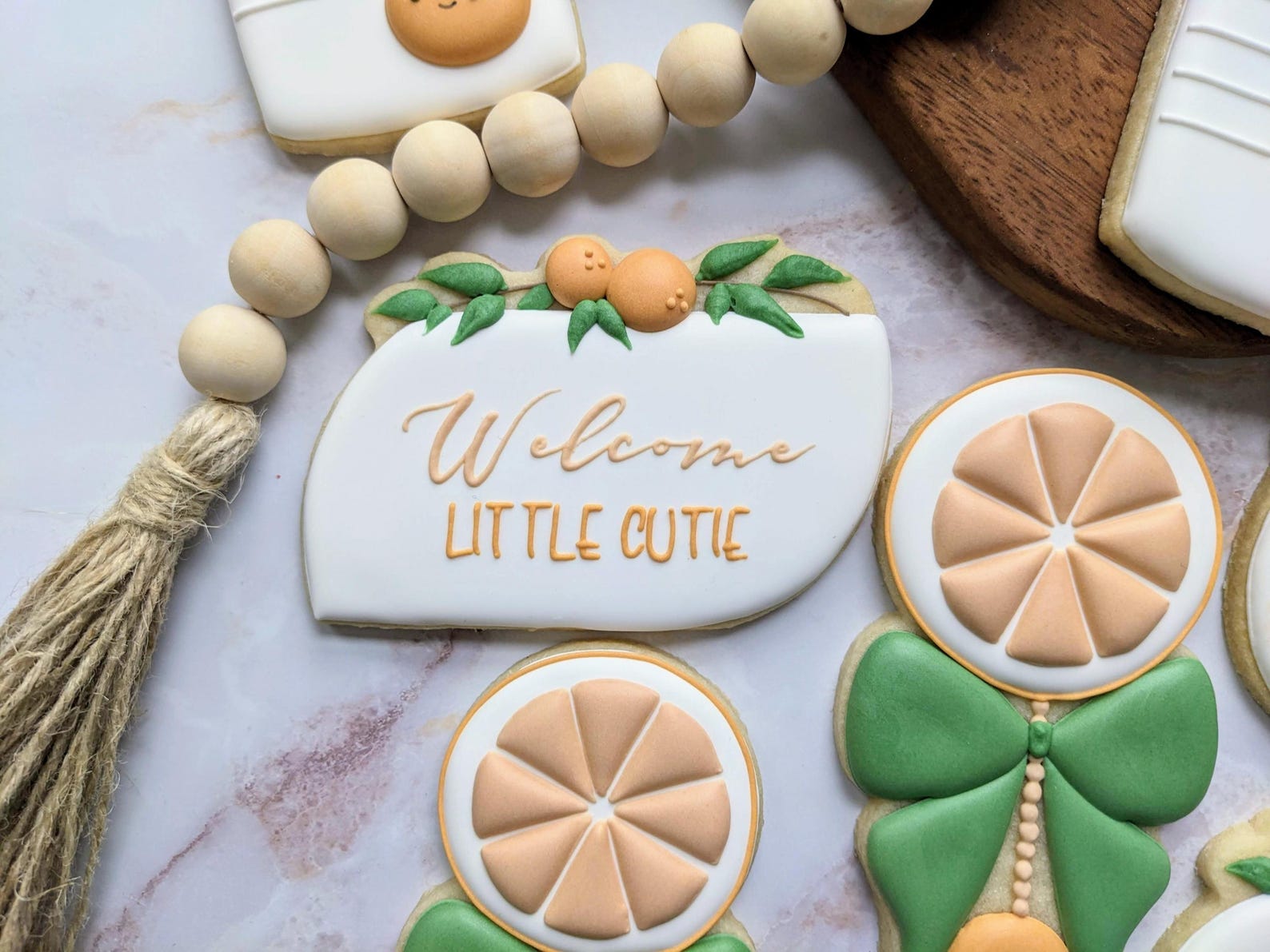Little Cutie Baby Shower Cookies | Vanilla Sugar Cookies | 1 Dozen - Etsy