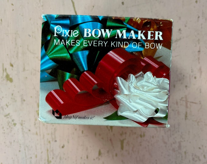 80s Pixie Bow Maker - Vintage Gift Wrap Bow Maker With Three Colors of ...