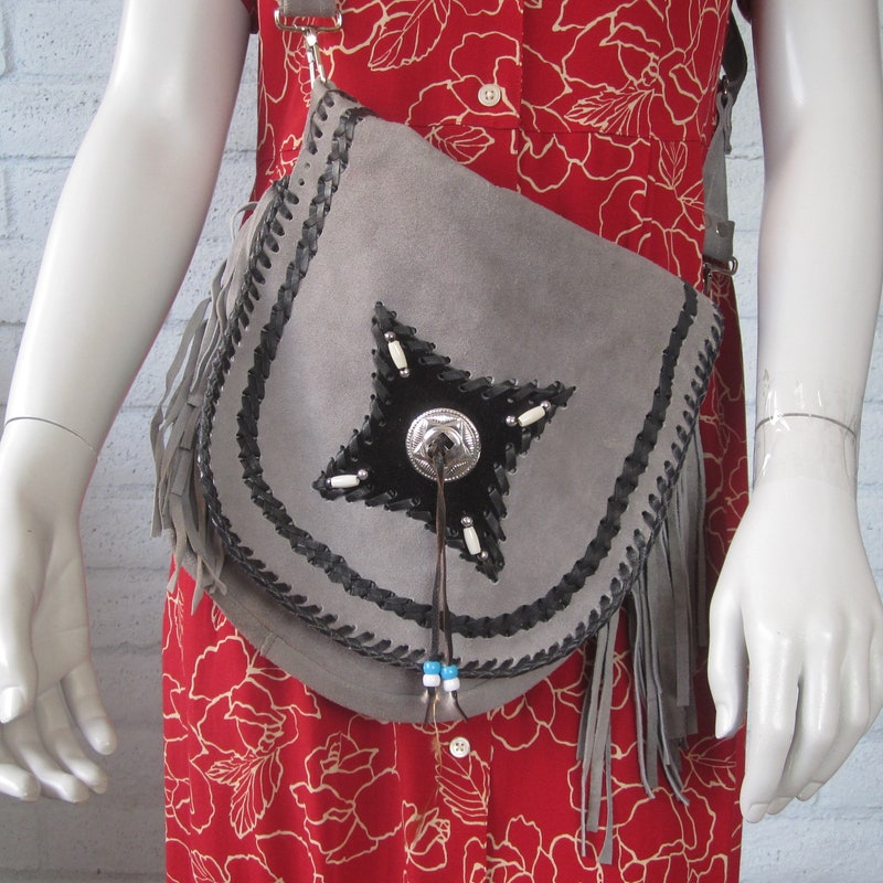 Fringe Suede Beaded Purse - Etsy