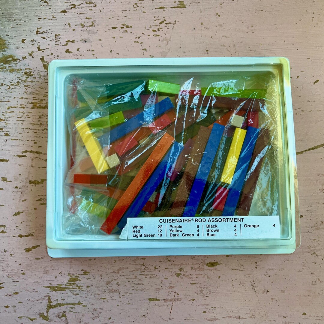 Vintage 80s Cuisenaire Rods Set - 1980s Education Tool for Math ...