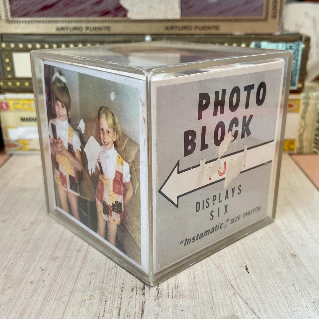 70s Instamatic Photo Block - Vintage 1970s Retro Cube Style Picture ...