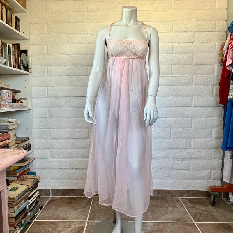Sheer Nightgown Negligee - Etsy