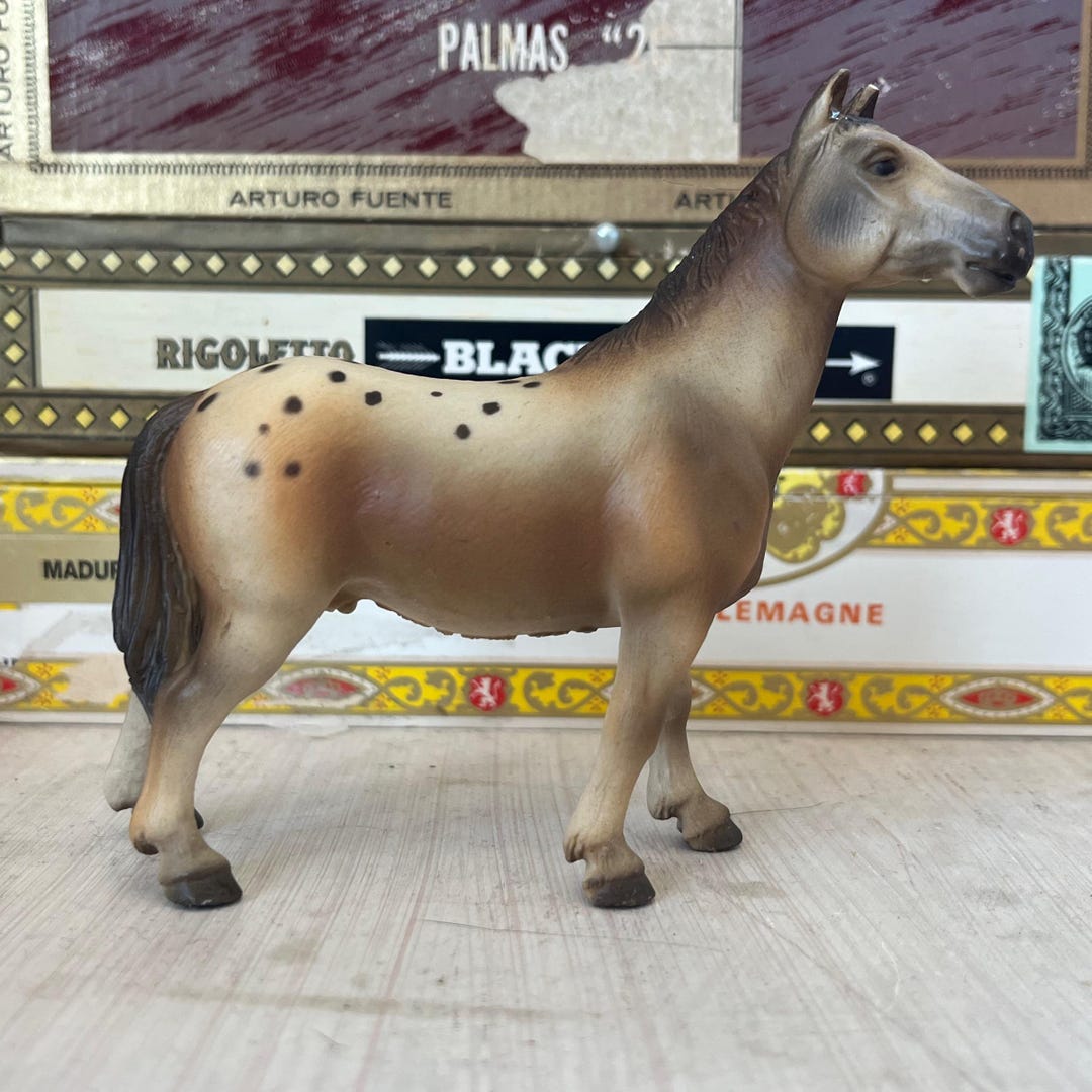 90s Schleich Horse - Vintage Roan Horse Figurine - Collectible 1990s ...