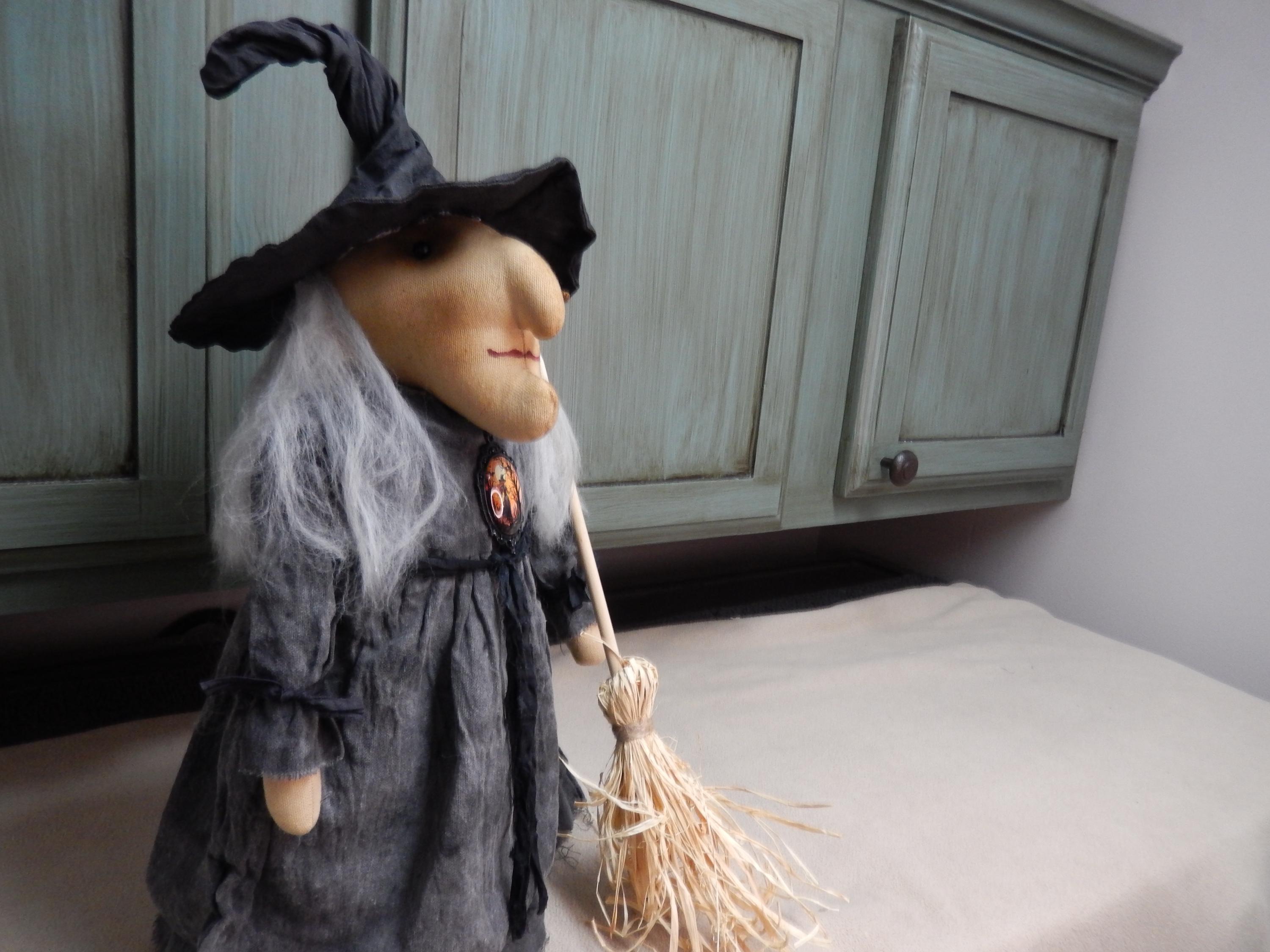 Primitive Witch Doll: Handmade Halloween Decor - Etsy