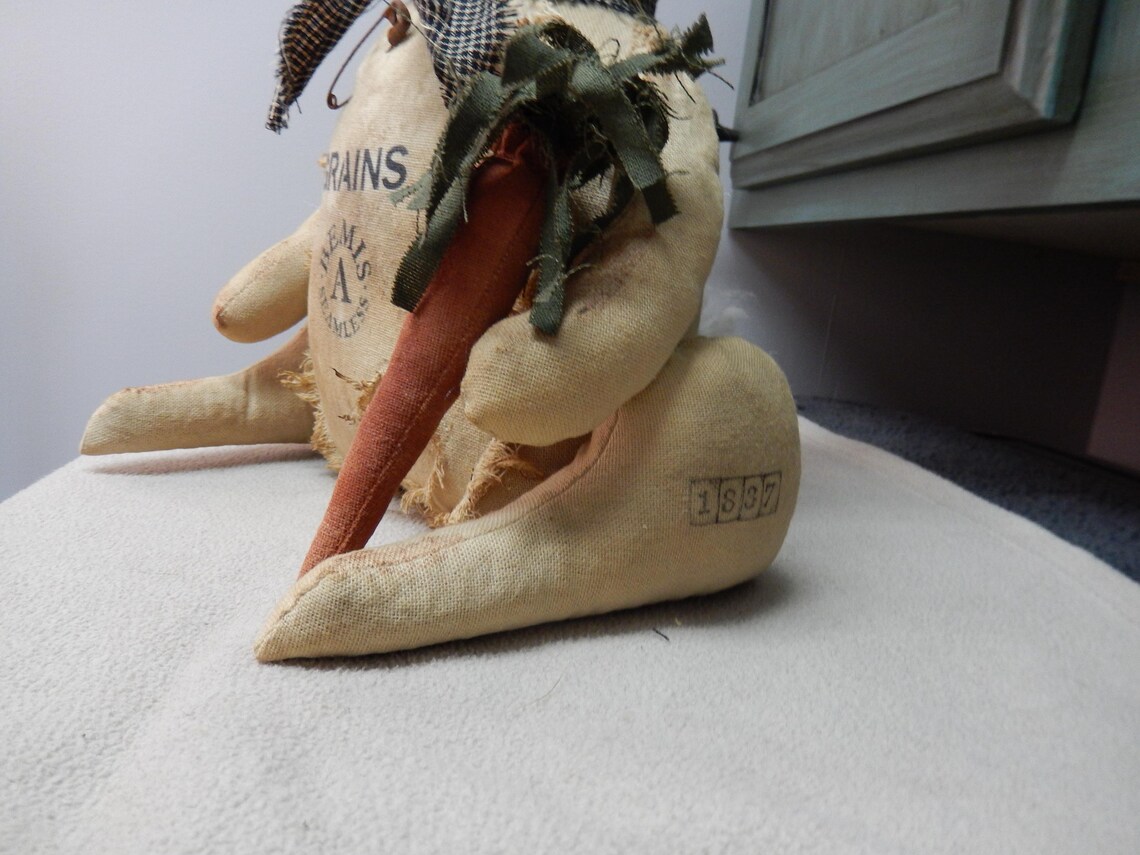 Primitive Finished Bunny Rabbit Doll: Primitive Decor - Etsy
