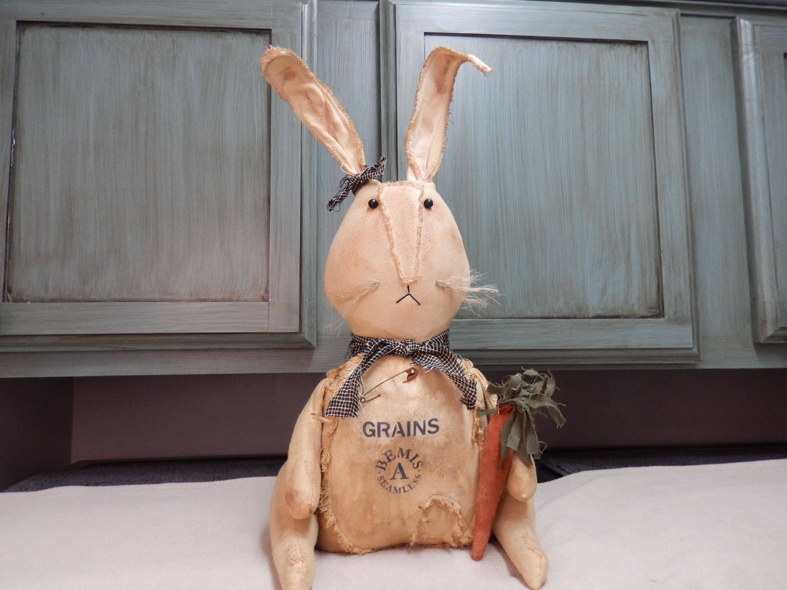 Primitive Finished Bunny Rabbit Doll: Primitive Decor - Etsy