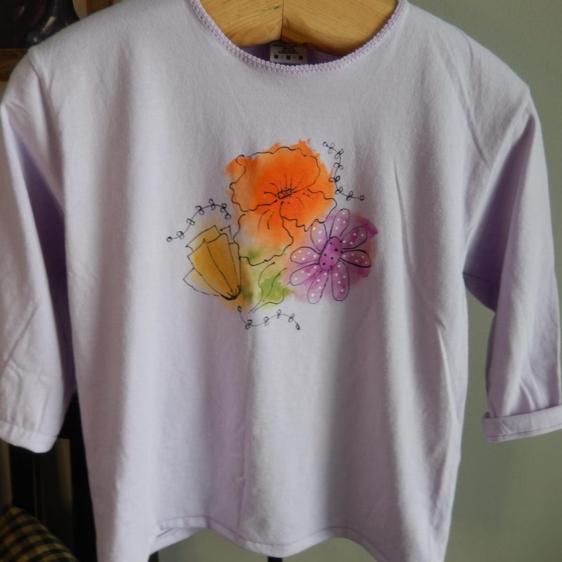 Hand Painted T Shirt - Etsy