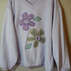 Women's More Than One Size V Neck Tunic Pullover Sweatshirt, Inside Out ...