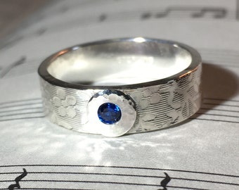 Flush Set Ring | Etsy