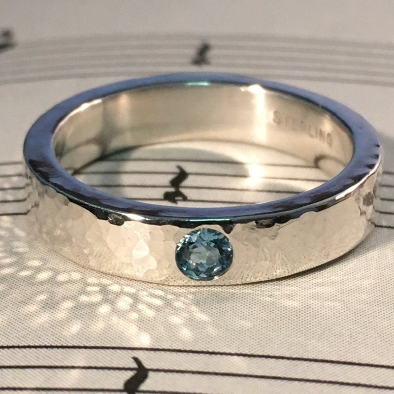 Flush Set Ring - Etsy