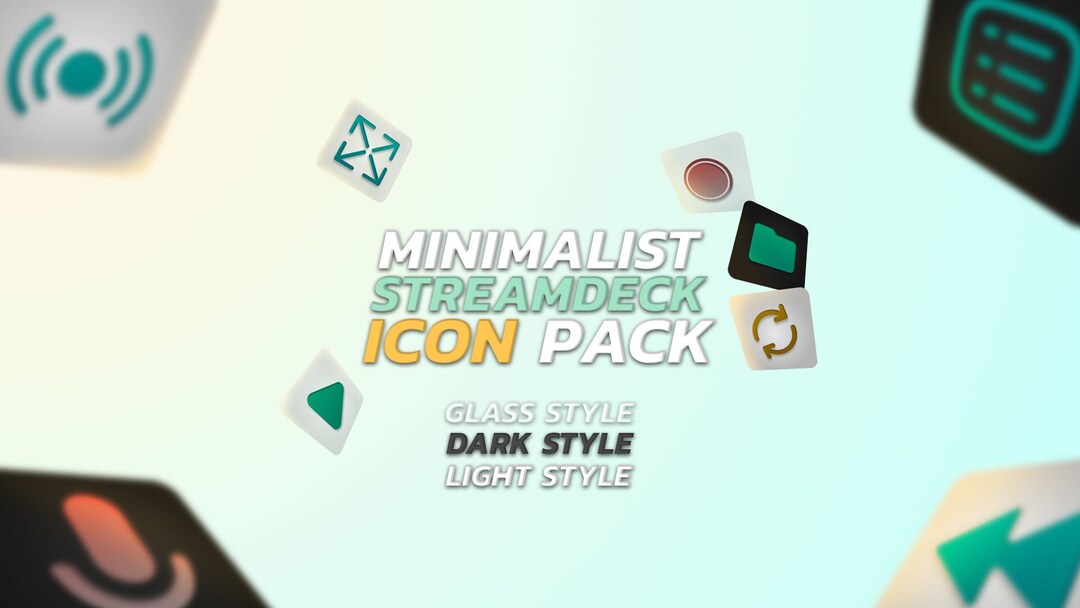Minimalist Streamdeck Icons Pack - Etsy