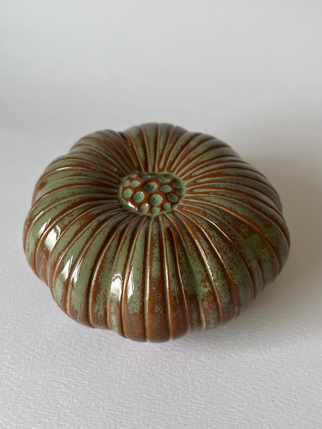 Ceramic Wall Art Sea Red Clay Sea Flower Pod With Green Glaze 25 - Etsy