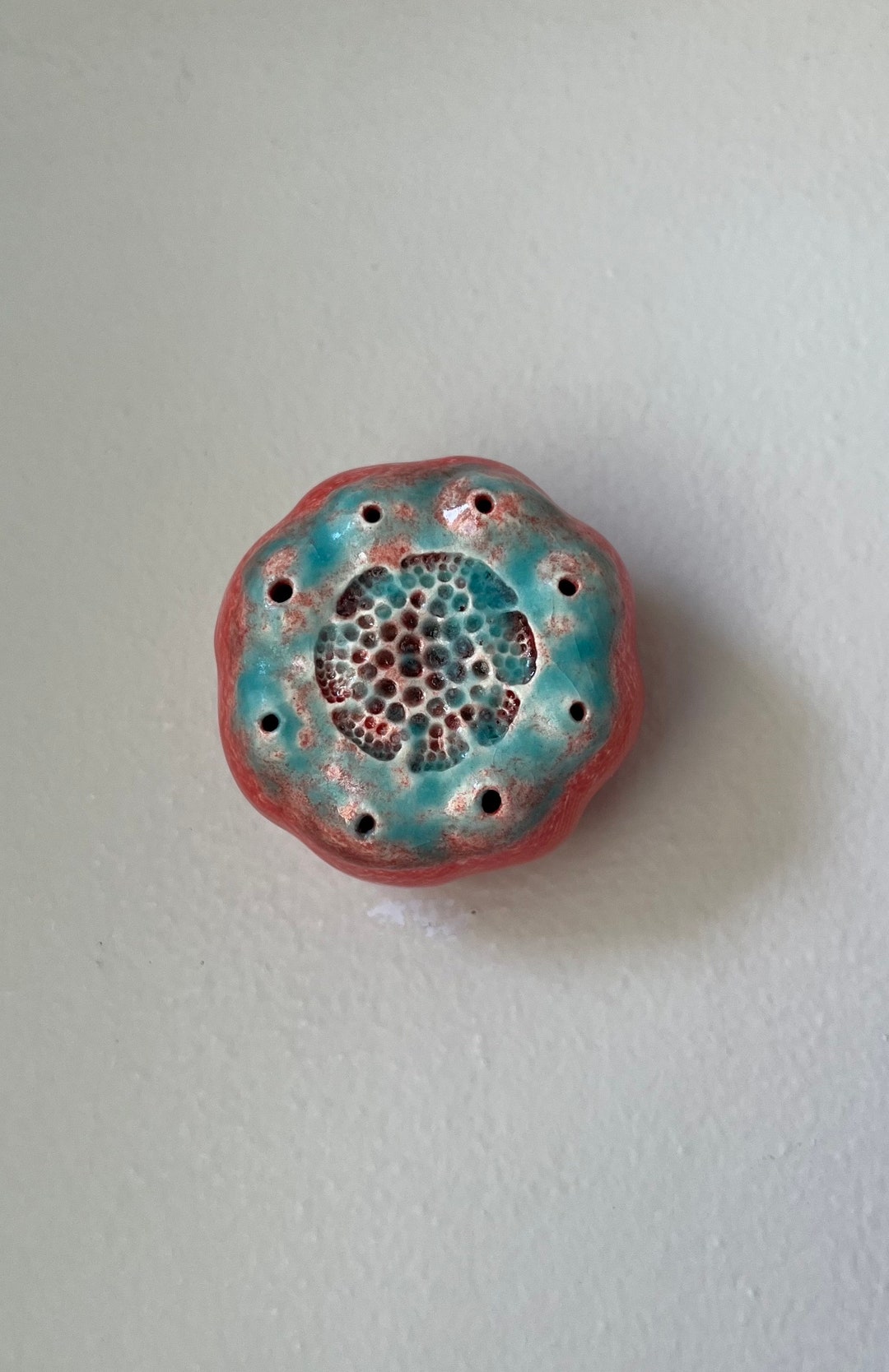 Ceramic Wall Art Red and Blue Sea Pod 23 - Etsy