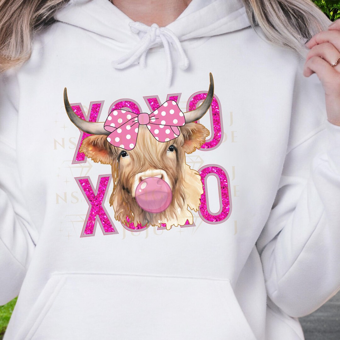Valentines Day Png, Highland Cow Png, XOXO PNG, Country Girl Vibes ...