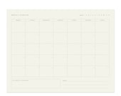 Monthly Overview Notepad // Monthly Organizer Monthly - Etsy