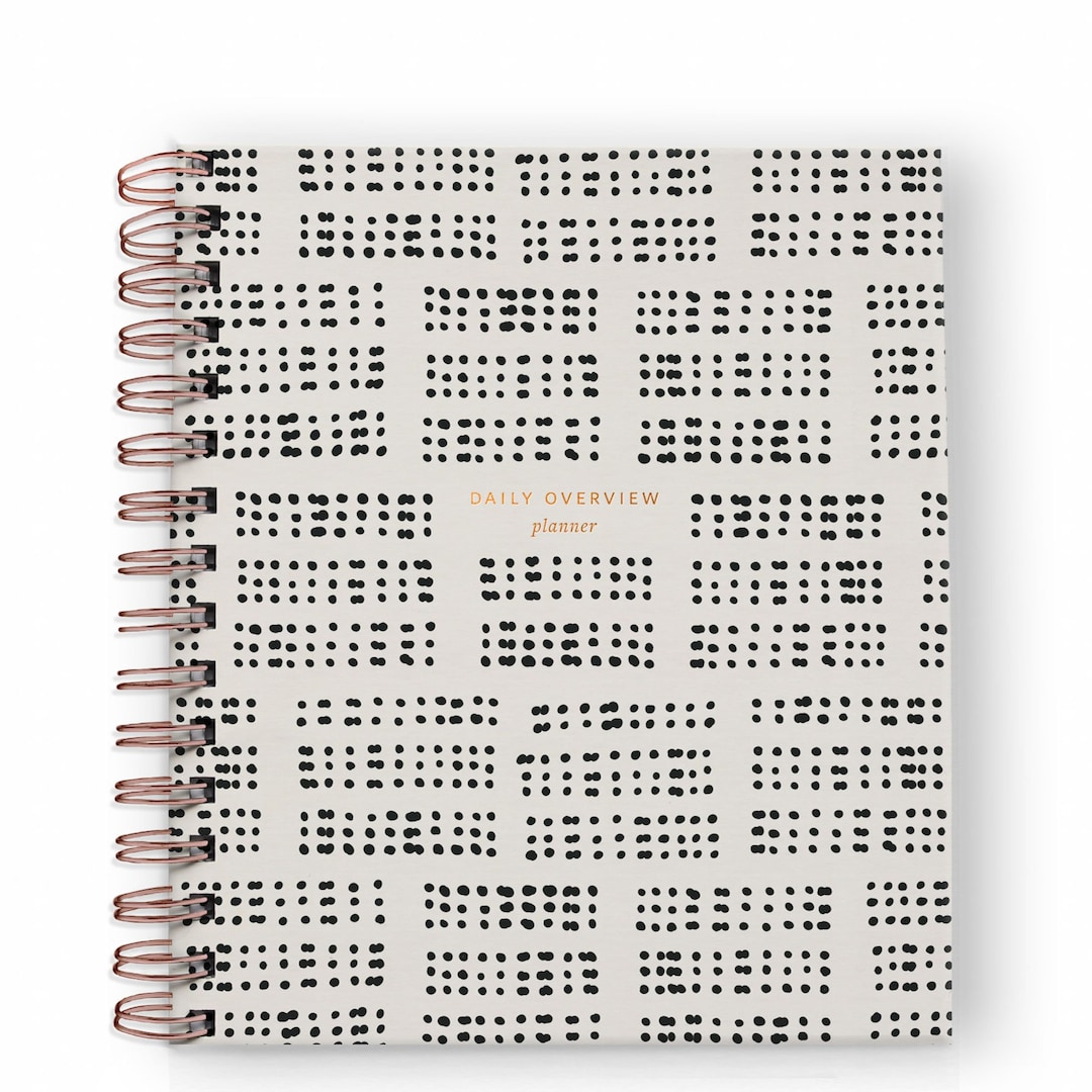 Daily Overview Planner // Daily Planner, Notebook, Mindful Planning ...