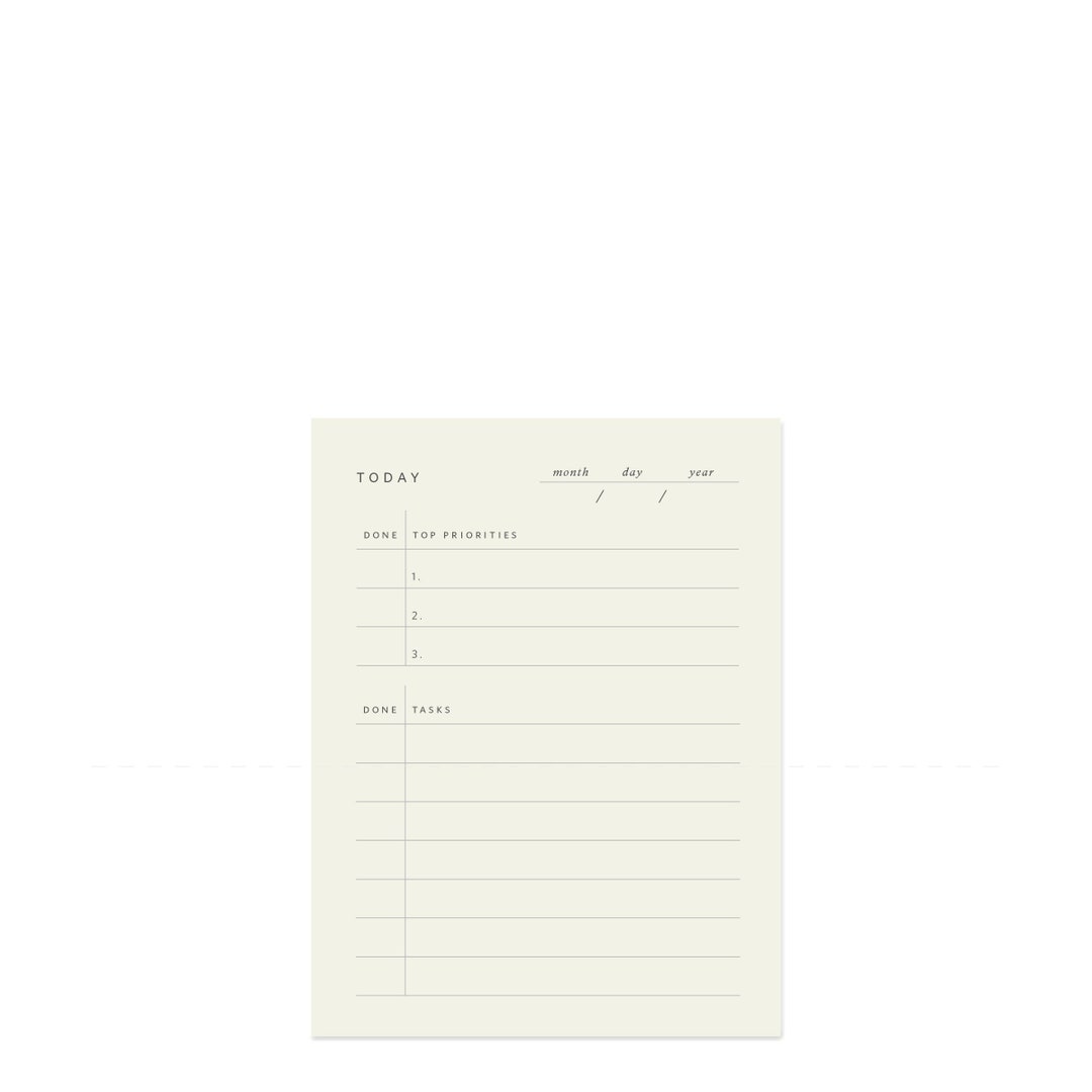 To Do Today Block Notepad // Daily Organizer, Daily Agenda ...