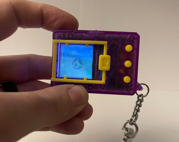 Backlit Digimon 20th Anniversary - V-pet Purple CUSTOM BACKLIGHT! - Etsy