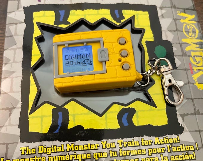 Backlit Digimon 20th Anniversary - V-pe Yellow CUSTOM BACKLIGHT! - Etsy