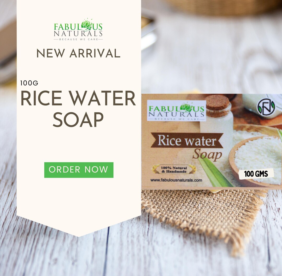 Rice Water Soap, Handmade Soap Bar, Brightening Soap, Hydrating Face ...