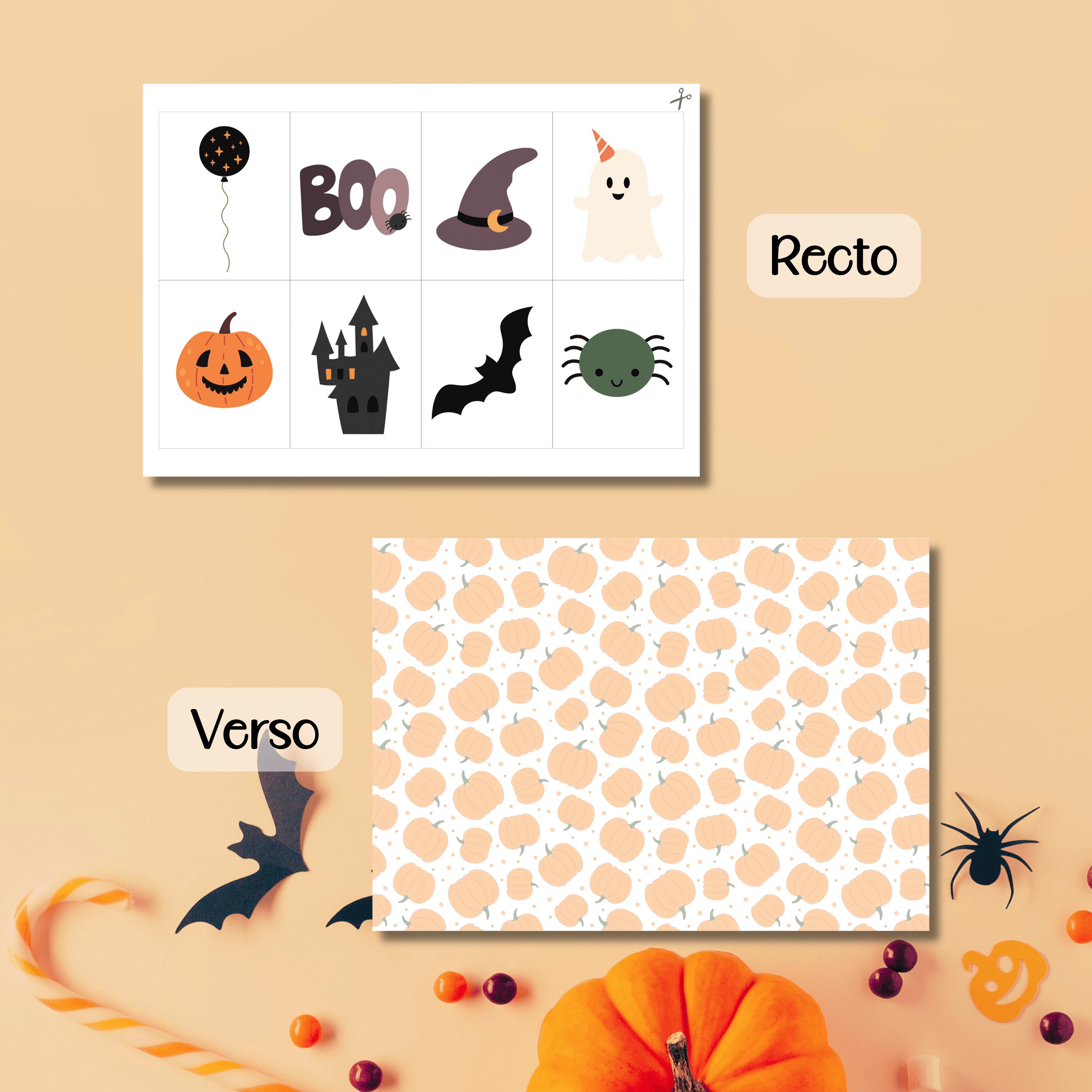 Halloween Flashcards | Printable Memory Cards Game | Digital Download ...