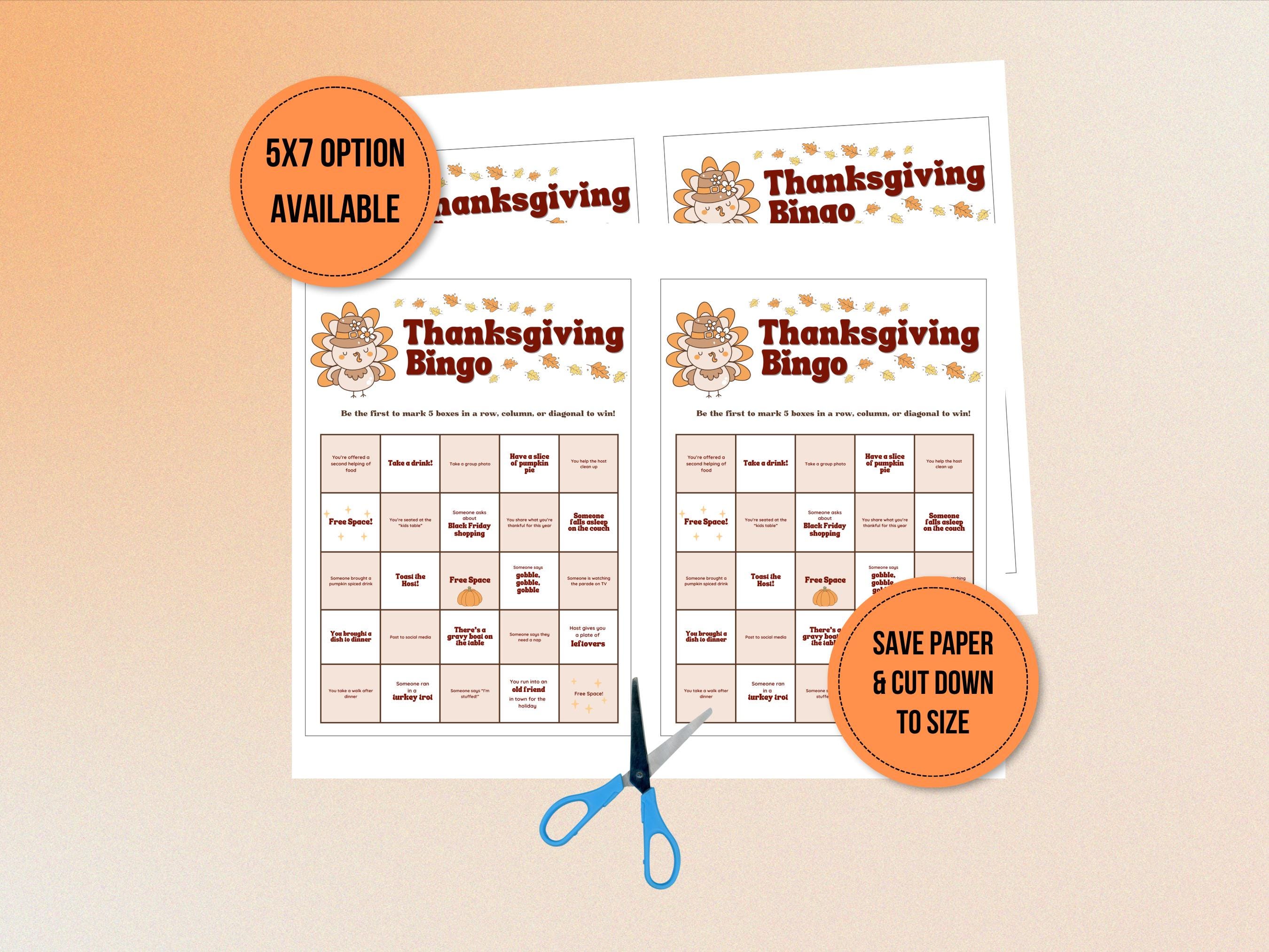Thanksgiving Bingo, Thanksgiving Game, Thanksgiving Activities for ...