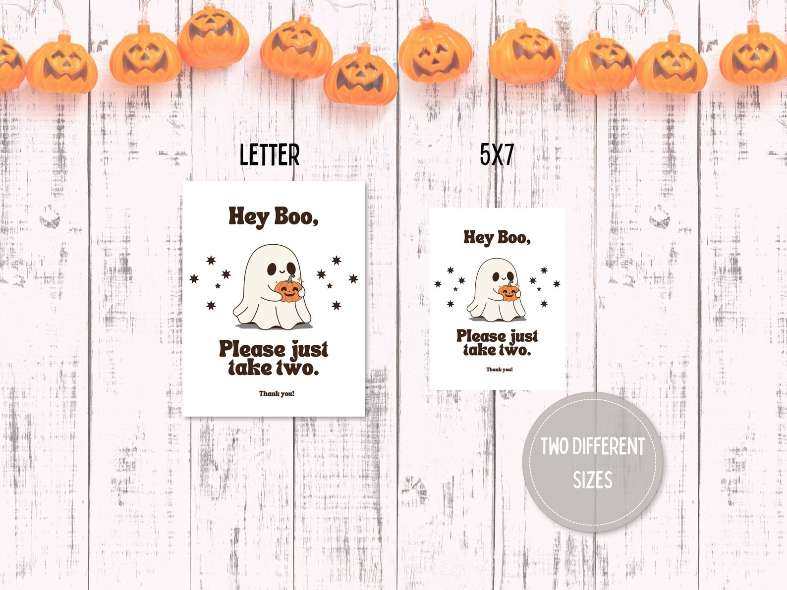 Printable Halloween Candy Bowl Sign, Trick or Treat Candy Bowl Sign ...