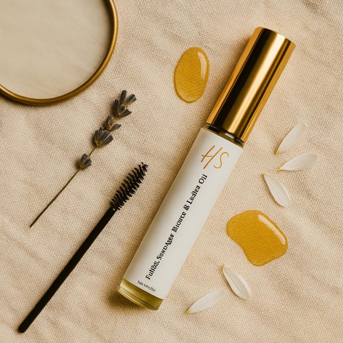 Organic Lash & Brow Growth Serum: Castor, Jojoba, Argan Oil - Etsy