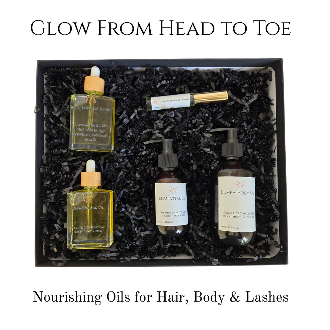 Luxury Self-care Oil Gift Set: Hair Growth, Lash, Body & Hand Oils - Etsy