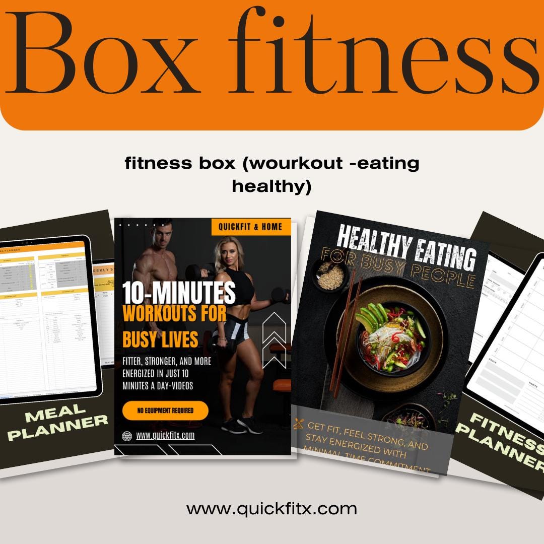 Fitness Planner, Meal Planner, Ultimate Fitness Bundle Workout & Nutrition E-books, Lose Weight ...