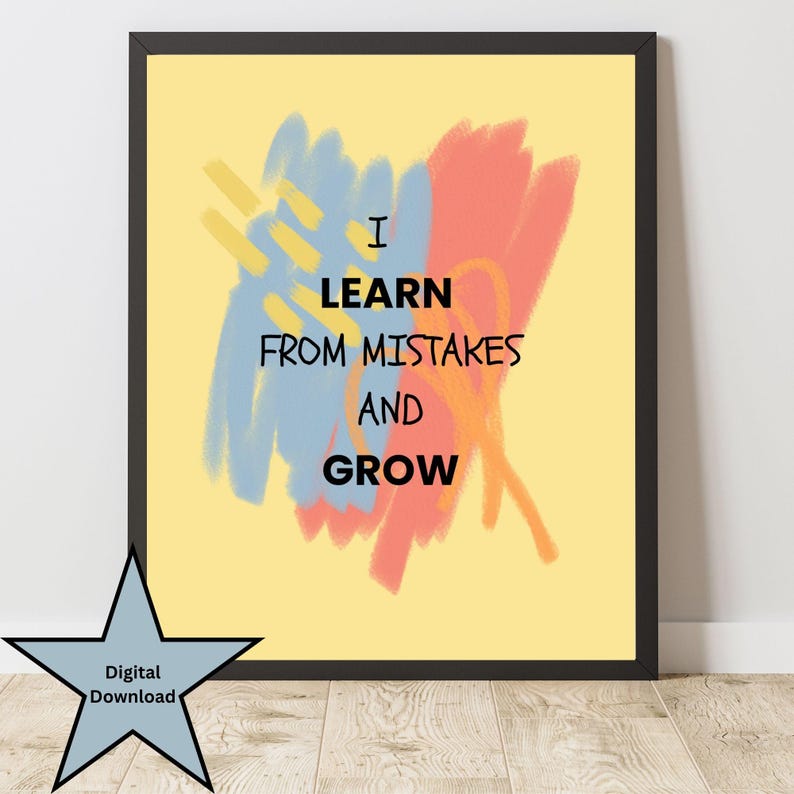 Educational Poster Set Classroom Affirmations Poster for Elementary ...