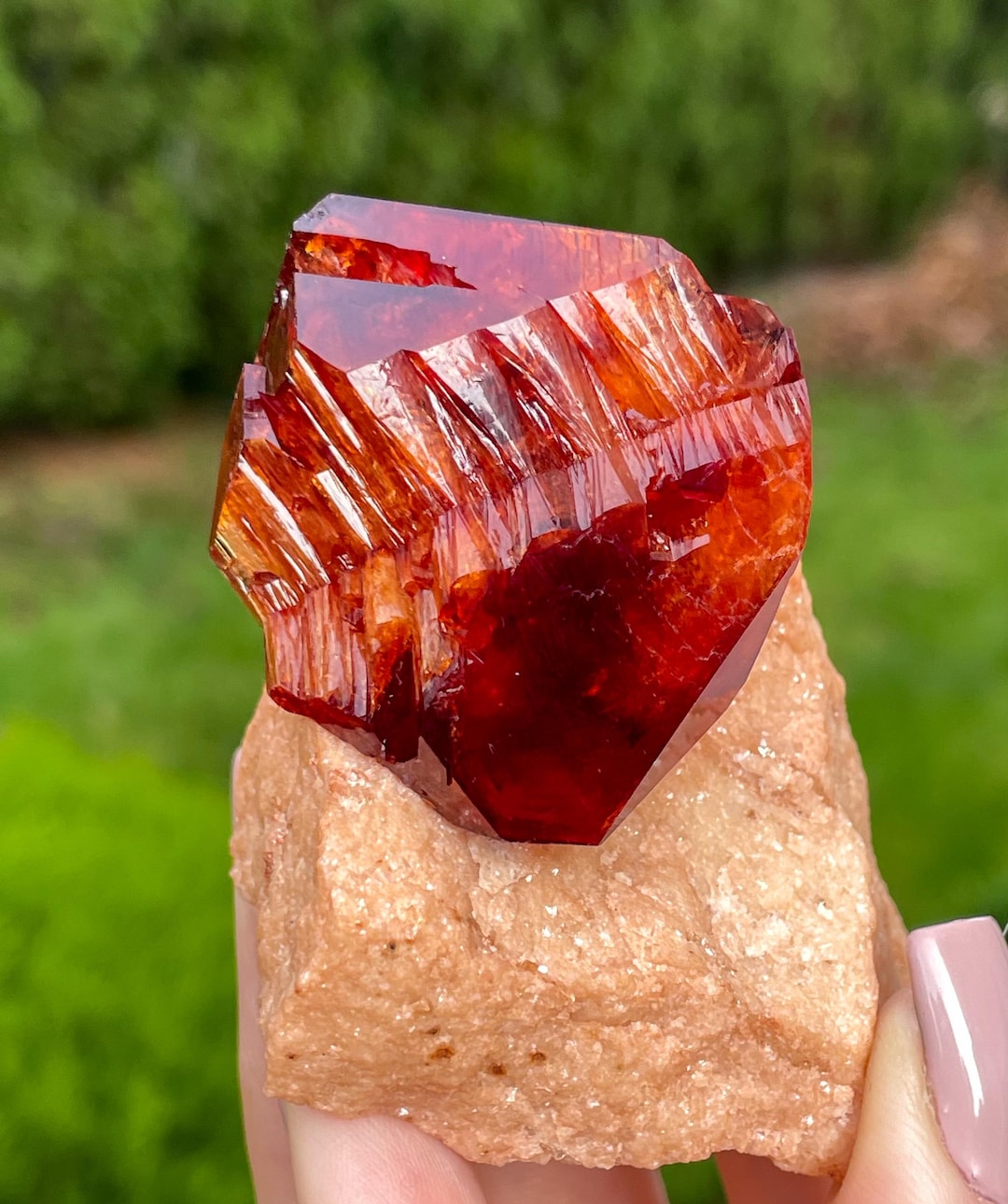 Top Luster Orange-brown ARCANITE Crystal on Matrix From Poland - Etsy