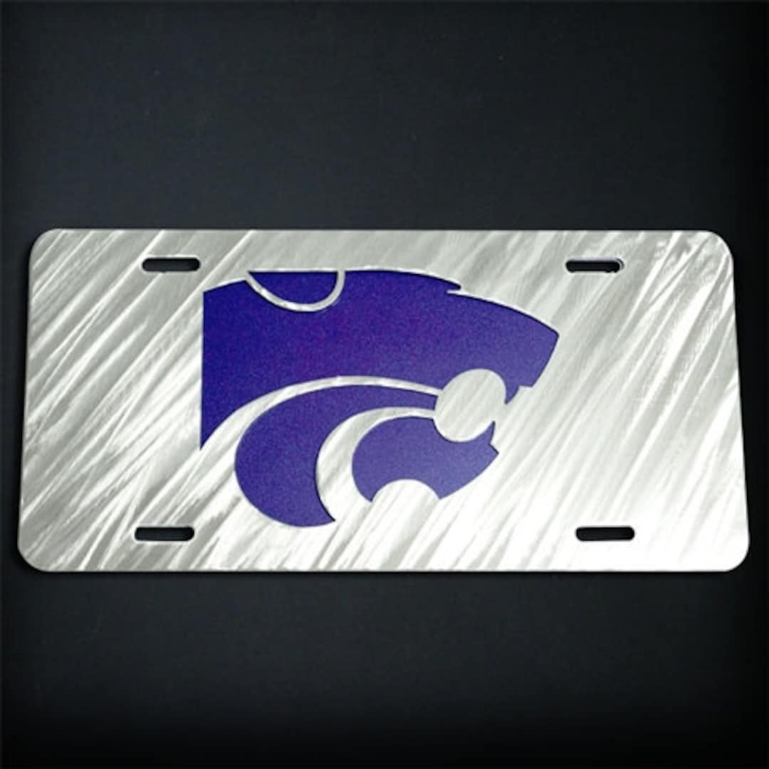 Kansas State Powercat Car Tag - Etsy