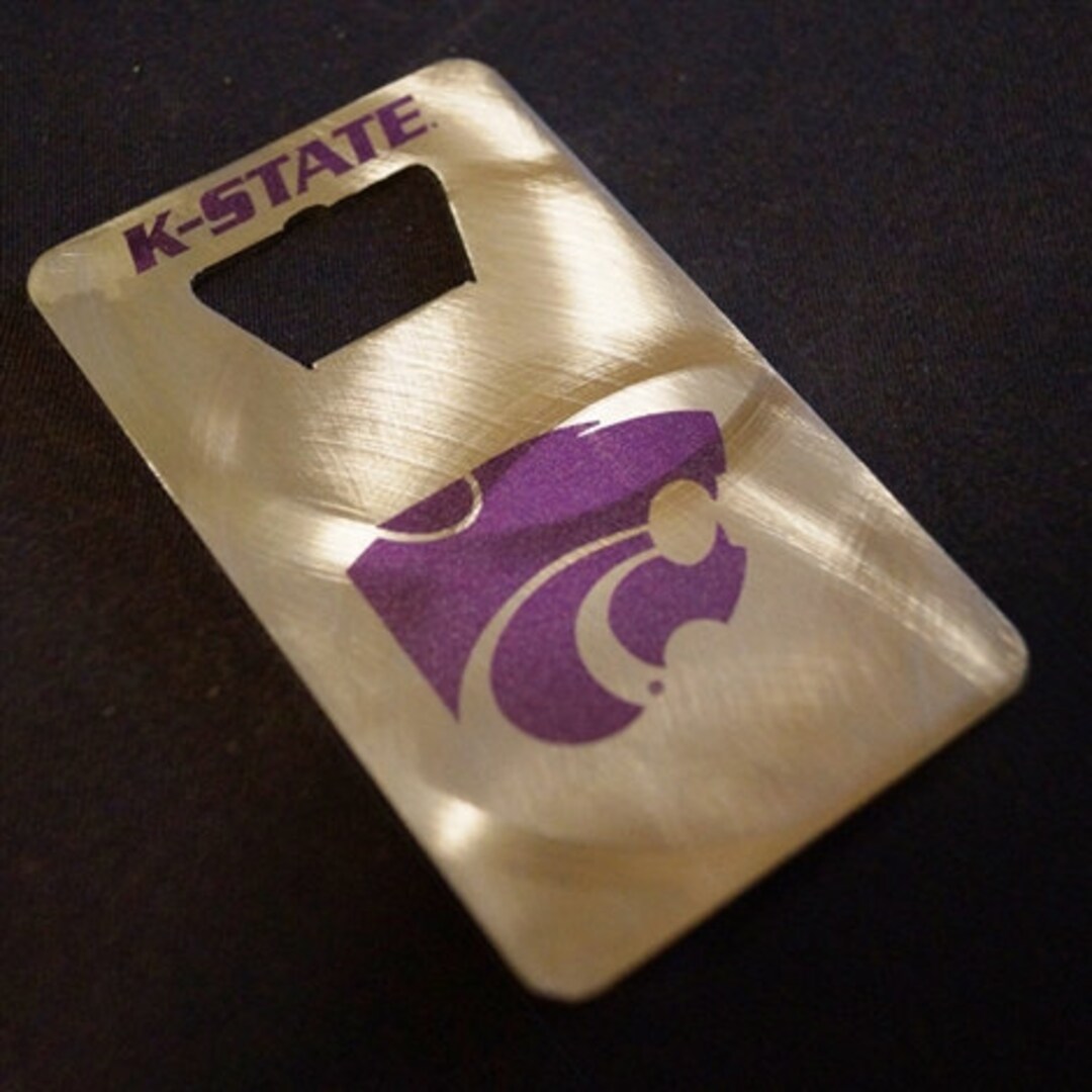 Wallet Sized Kansas State University Bottle Opener Bar KSU Wildcats ...
